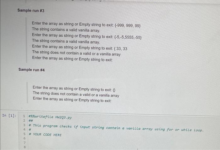 It is not allowed to use lists etc.. (only use for or | Chegg.com