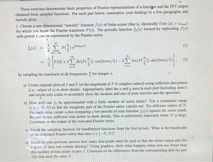 Solved These exercises demonstrate basic properties of | Chegg.com