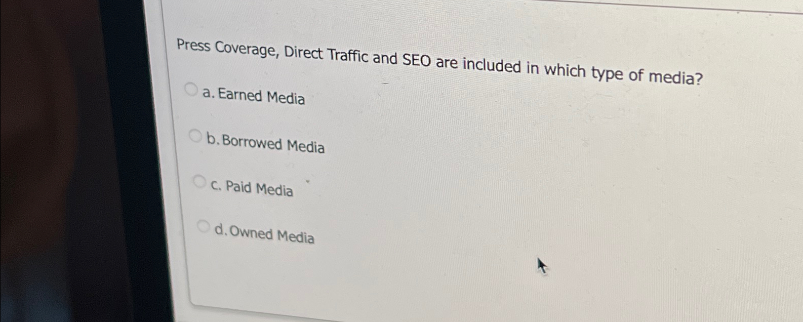 Solved Press Coverage, Direct Traffic and SEO are included | Chegg.com