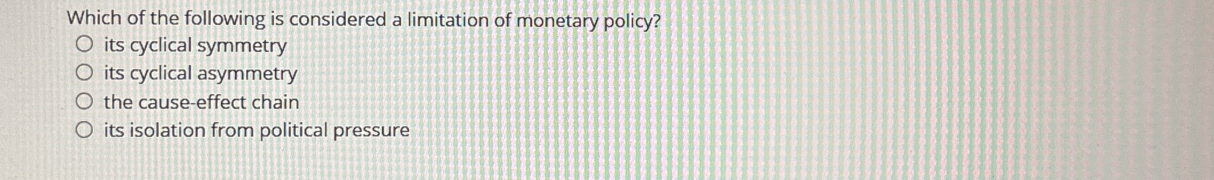 Solved Which of the following is considered a limitation of | Chegg.com