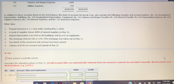 Solved Problem 3-02A a-c, d1-d3 (Video) (Part Level | Chegg.com