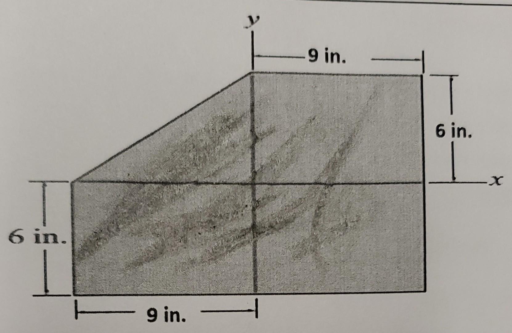 Solved 9 in. 6 in. X 6 in. - 9 in. - | Chegg.com