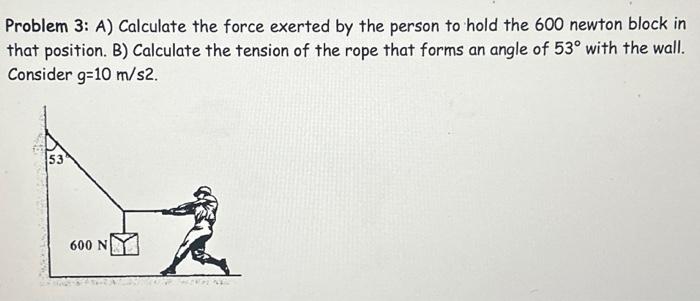 Solved Problem 3: A) Calculate the force exerted by the | Chegg.com