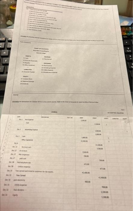 Solved 12 3 11 R 20 F 7 6 5 F5 % 5 1 2 Journal Oct. 12 Oct. | Chegg.com