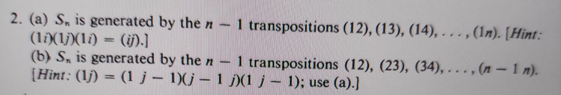 Solved Solve 2a and 2b using the hint Do not type the | Chegg.com