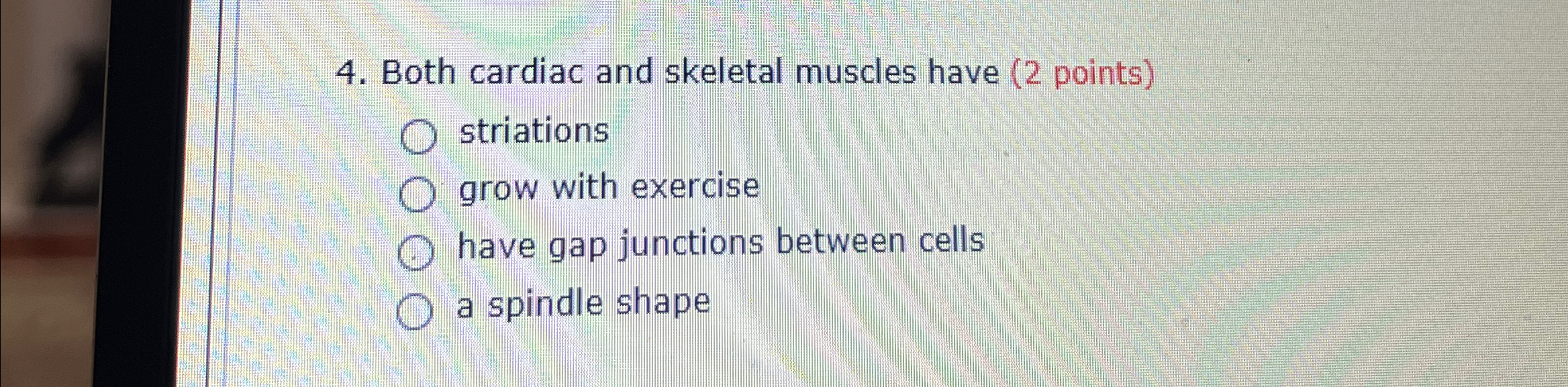 Solved Both cardiac and skeletal muscles have (2 | Chegg.com
