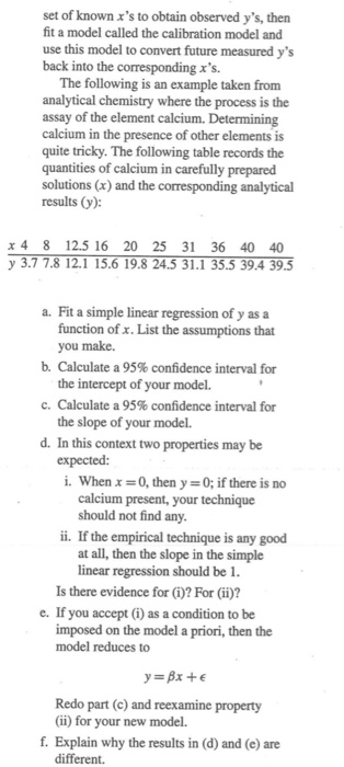Solved 2.14. Often, researchers need to calibrate | Chegg.com