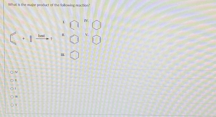Solved What is the major product of the following reaction? | Chegg.com