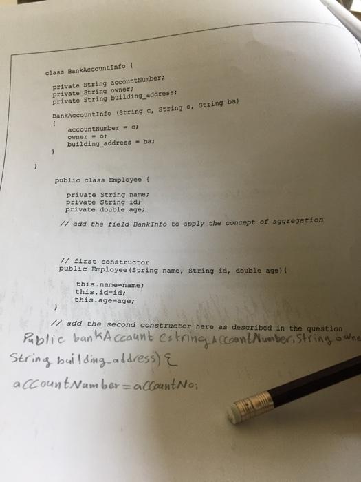 Solved Part C[CH8 aggregation, CH7 Arraylist] [9 marks] In | Chegg.com