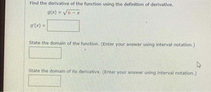 Solved Find the derivative of the function using the | Chegg.com