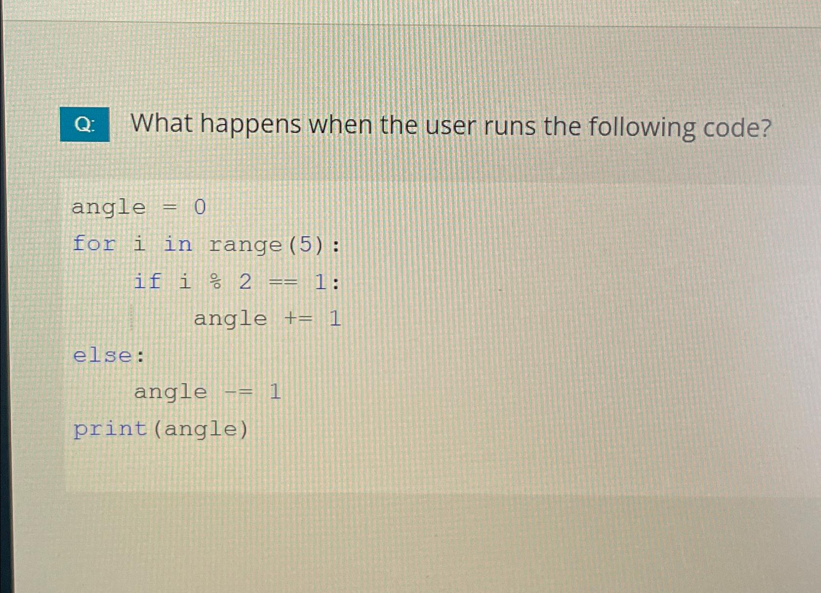 Solved What happens when the user runs the following | Chegg.com