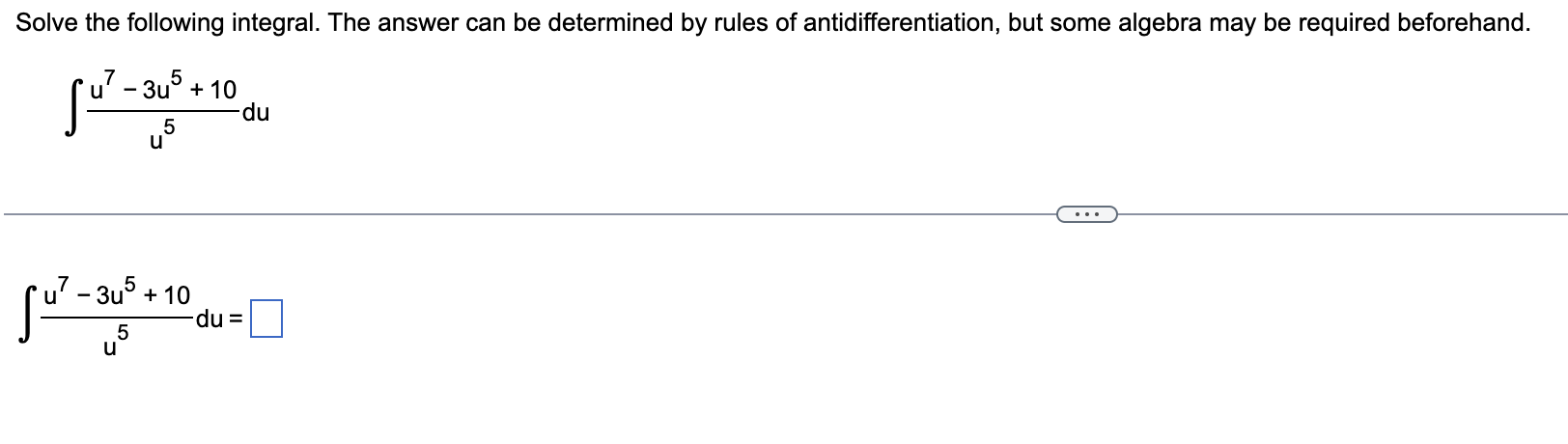 Solved Solve the following integral. The answer can be | Chegg.com