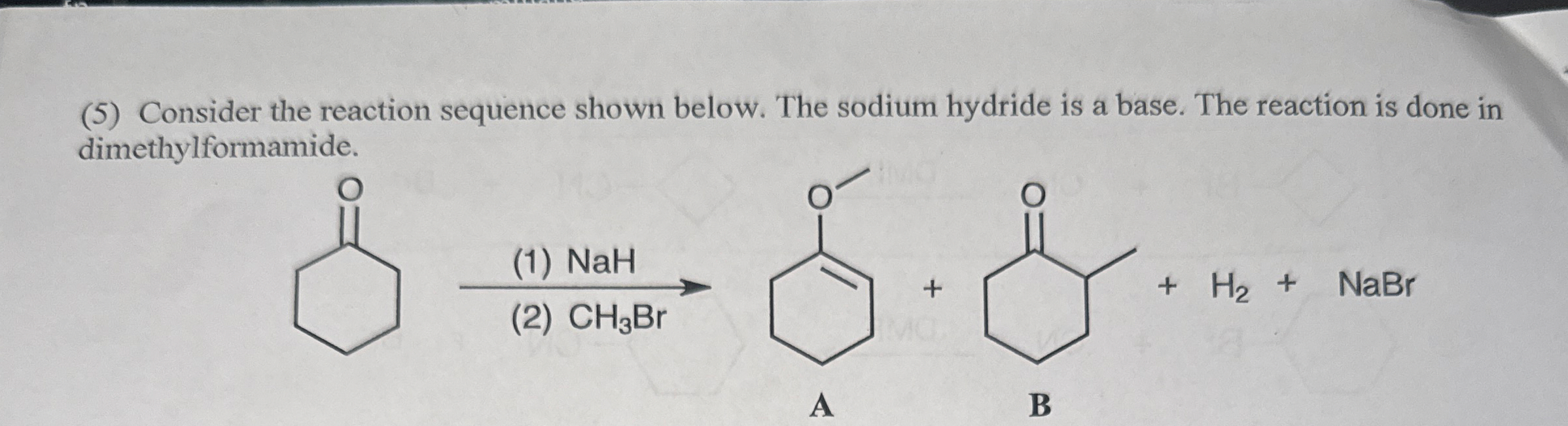 Solved 5c)(5) ﻿Consider the reaction sequence shown below. | Chegg.com