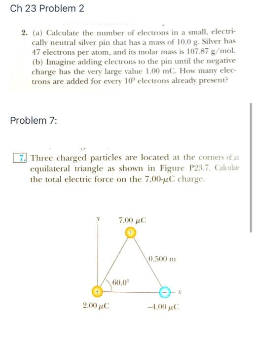 Solved Ch 23 Problem 2 2. (a) Calculate the number of | Chegg.com