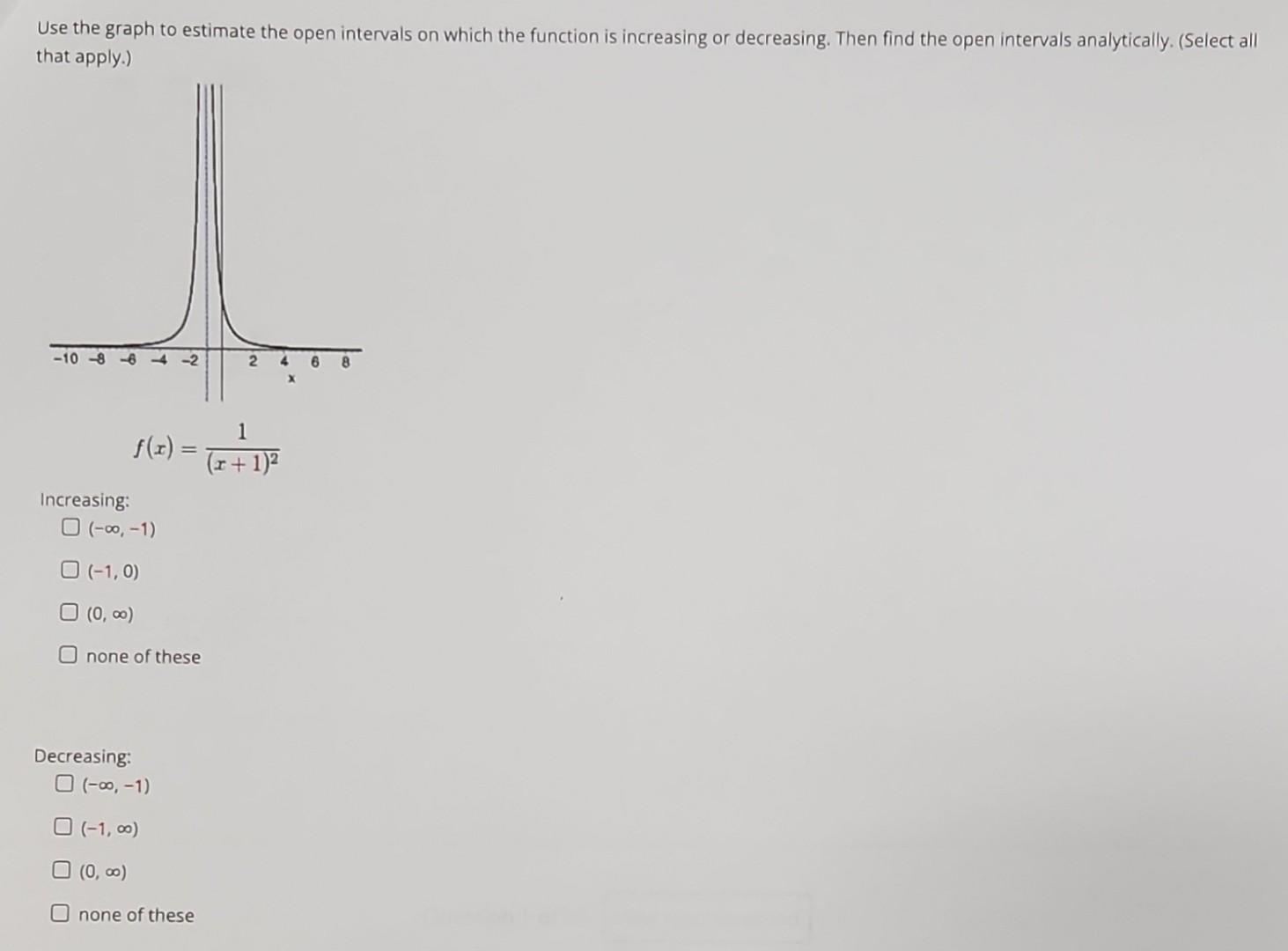Solved Use the graph to estimate the open intervals on which | Chegg.com