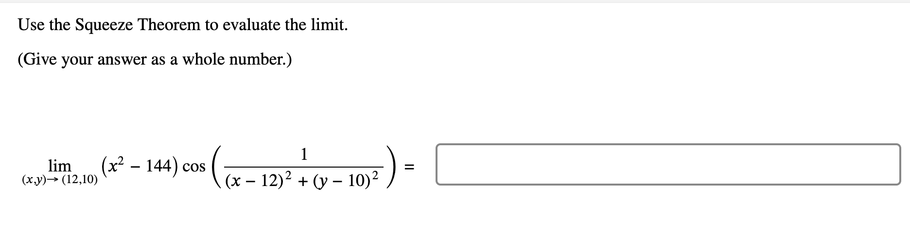 Solved Use the Squeeze Theorem to evaluate the limit.(Give | Chegg.com