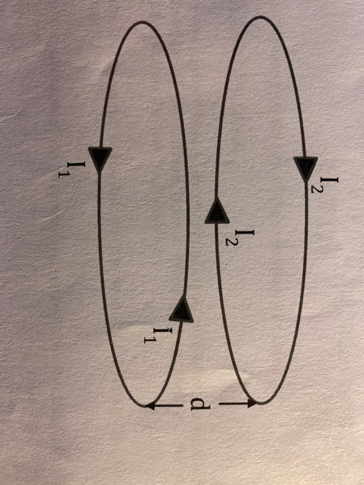 Solved Consider the two loops of wire separated by a | Chegg.com