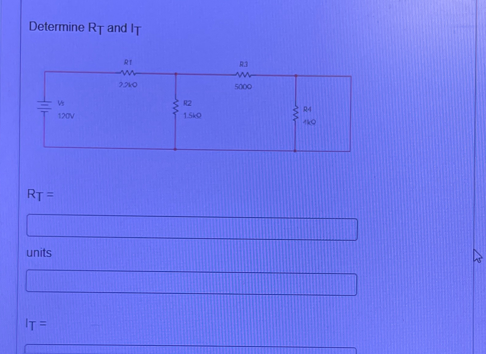 Solved Determine RT ﻿and IT | Chegg.com