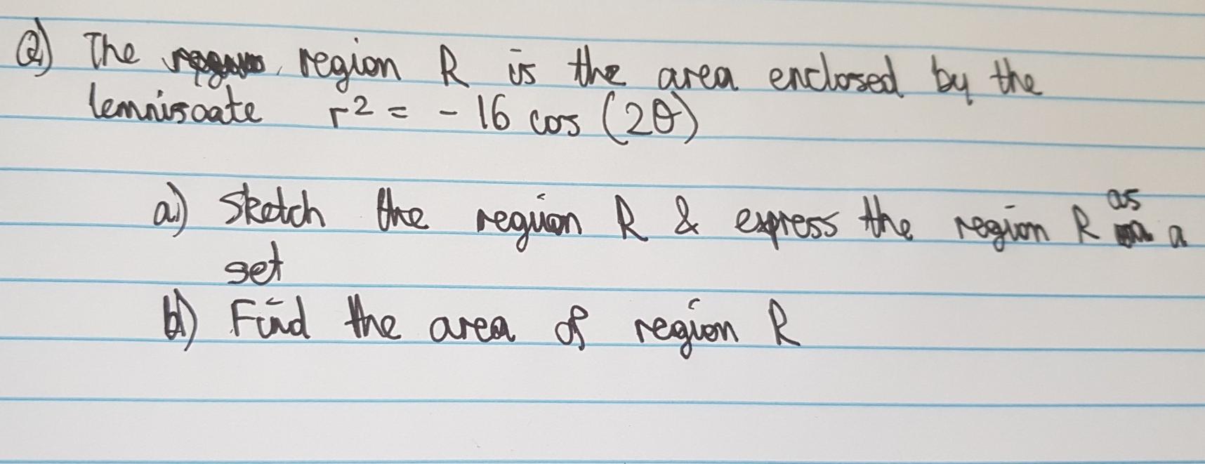 Solved re The regio region R us the area enclosed by the | Chegg.com