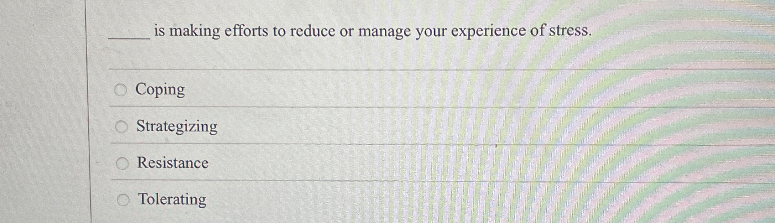 Solved is making efforts to reduce or manage your experience | Chegg.com