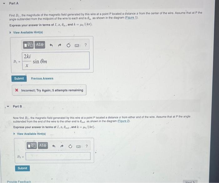 Solved A steady current I is flowing through a straight wire | Chegg.com