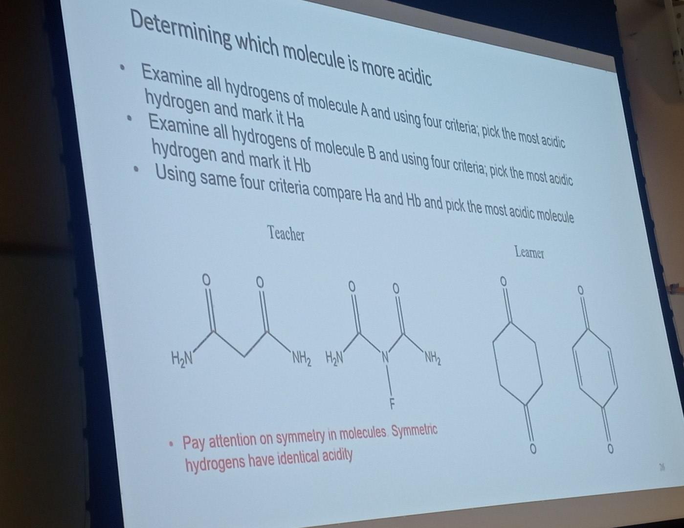 Solved Determining which molecule is more acidic - Examine | Chegg.com
