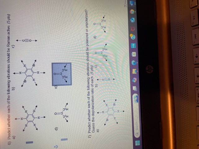 Solved Predict whether each of the following vibrations | Chegg.com
