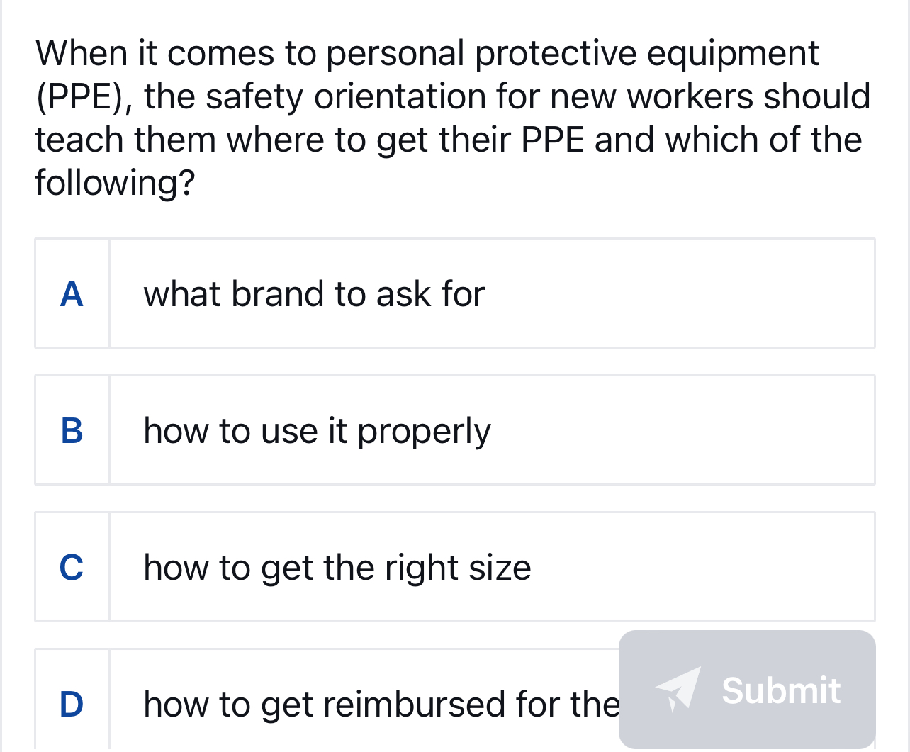 Solved When it comes to personal protective equipment (PPE), | Chegg.com