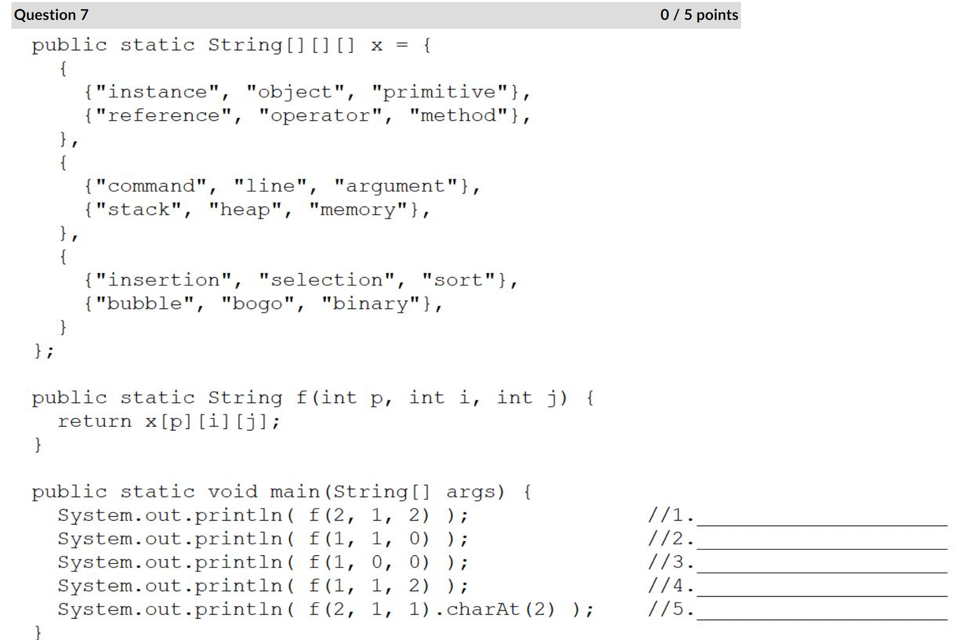 Solved Assume the source code above is in a Java class. Read | Chegg.com