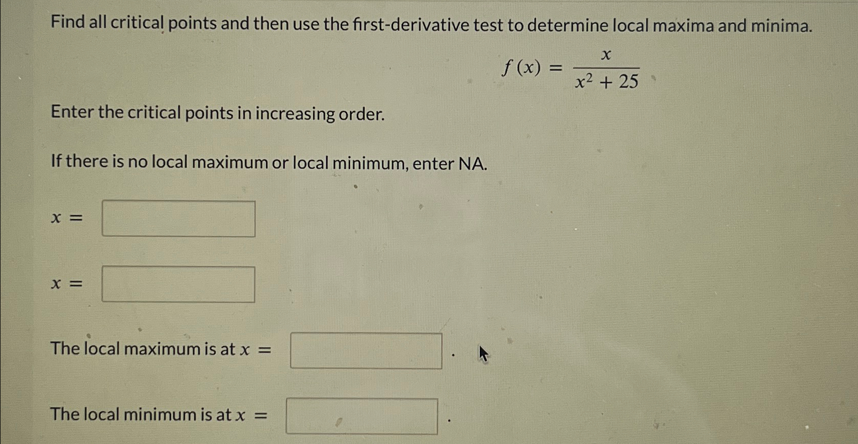 Solved Find all critical points and then use the | Chegg.com