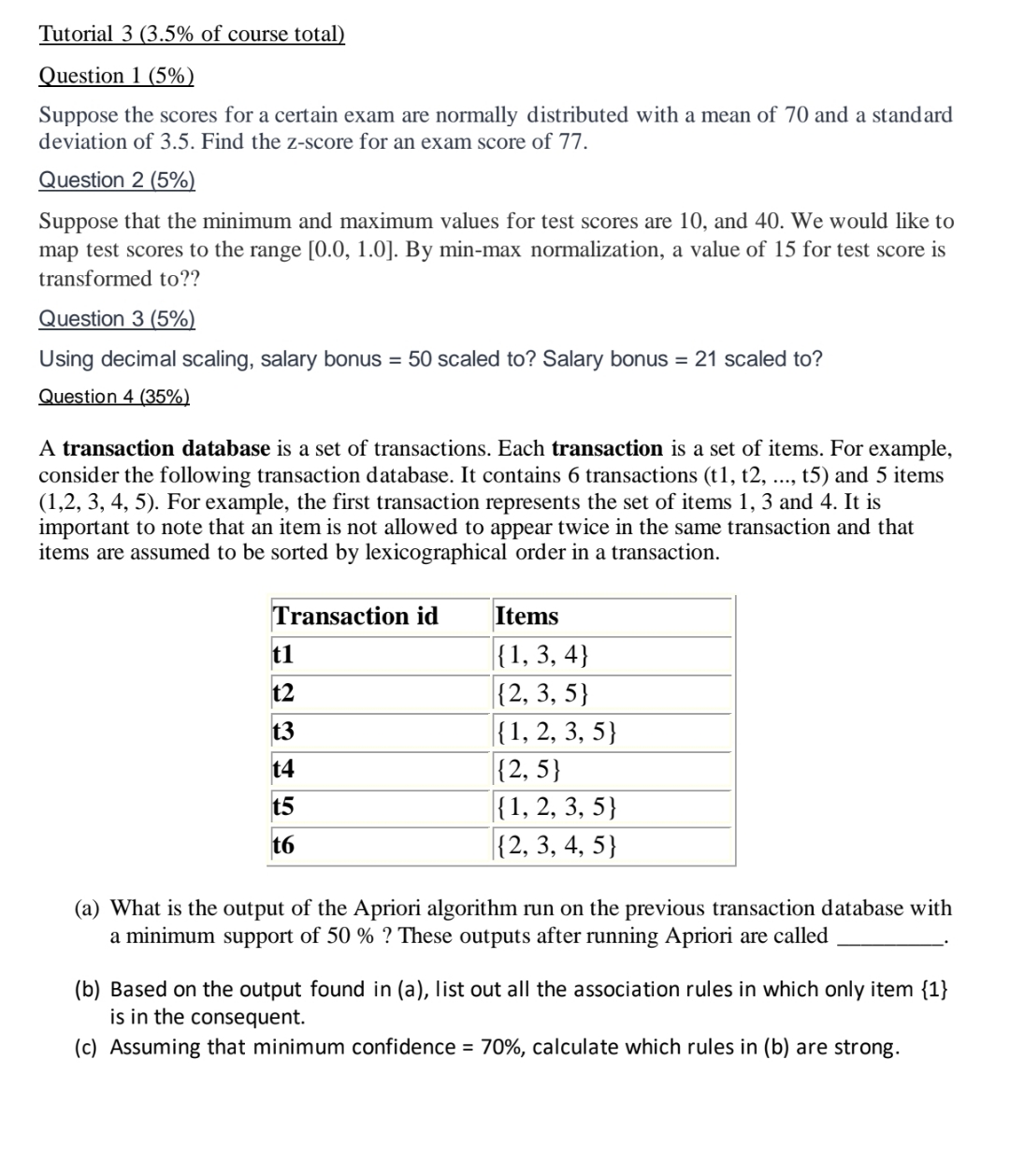 Solved Tutorial of course total | Chegg.com