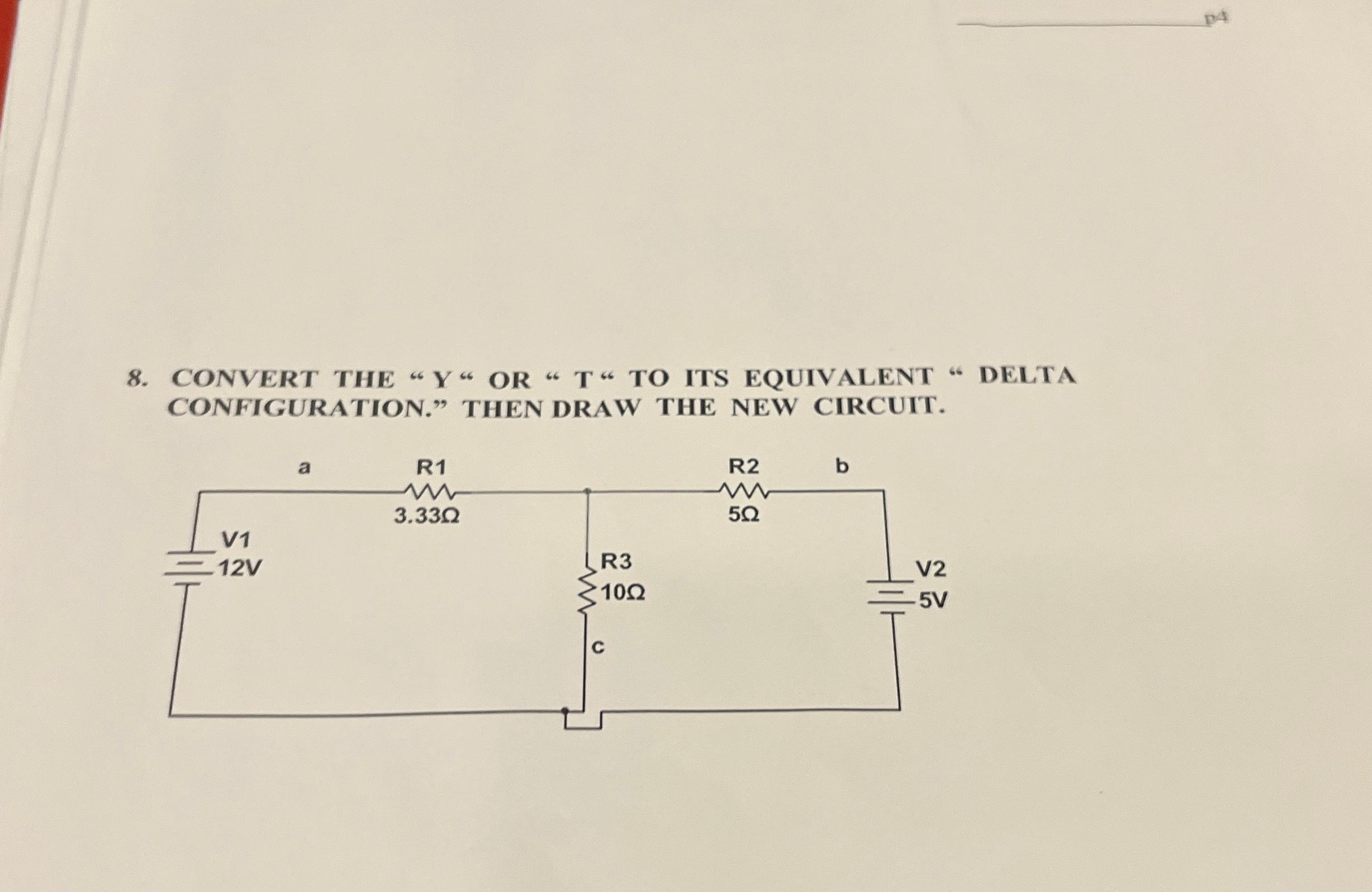 Solved CONVERT THE "Y" ﻿OR " ﻿T " ﻿TO ITS EQUIVALENT " | Chegg.com