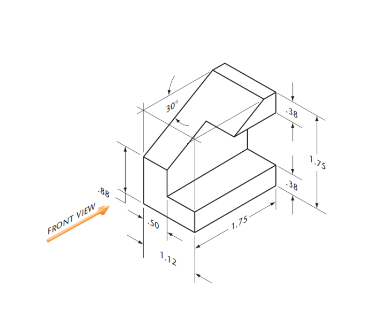 Solved Sketch multiview representations / ﻿orthographic | Chegg.com