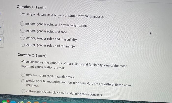 Solved Sexuality Is Viewed As A Broad Construct That 4066