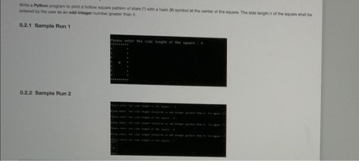 Solved Wim Python program to those of with a symbol at the | Chegg.com