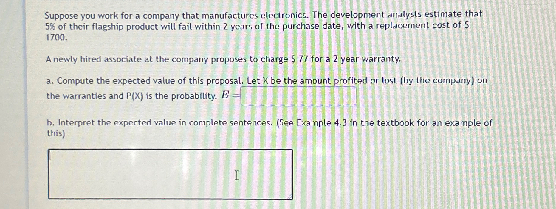 Solved Suppose You Work For A Company That Manufactures 