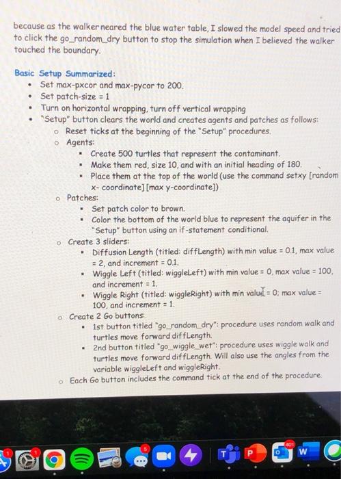 X "La Netlogo 112019CSC:10M File El Tools Zoom To | Chegg.com