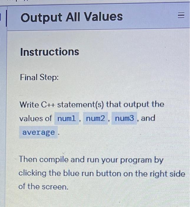 Solved Instructions Write a program that produces the | Chegg.com