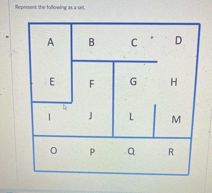 Solved Represent the following as a set. | Chegg.com