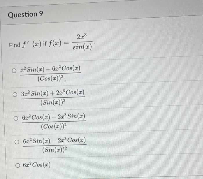 Solved Consider the following table of values: What is | Chegg.com