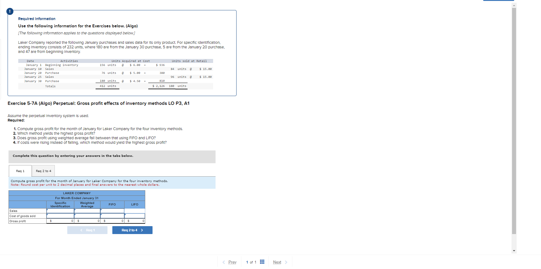 Solved Required InformationUse the following information for | Chegg.com