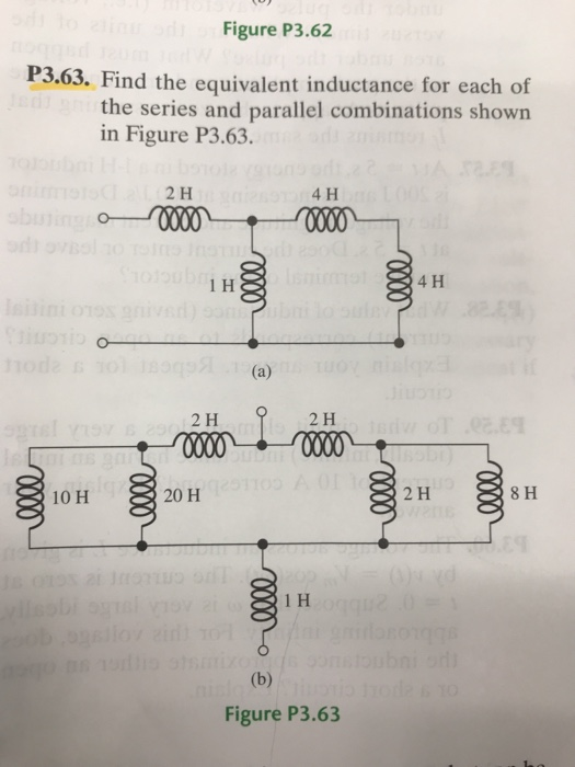 Solved find the equivalent inductance for each of the series | Chegg.com