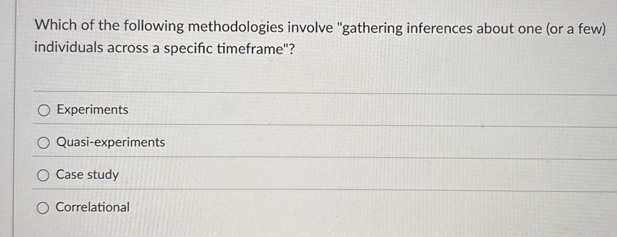 Which of the following methodologies involve | Chegg.com