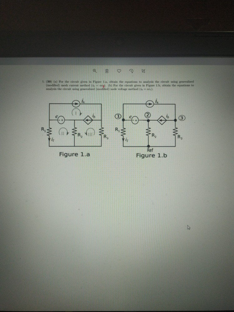 Solved (a) For the circuit given in Figure 1.a, obtain the | Chegg.com