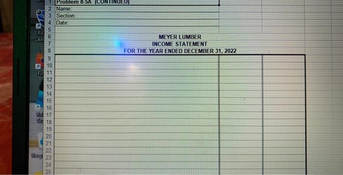 Solved P8-5A. Using the ledger balances and additional data | Chegg.com