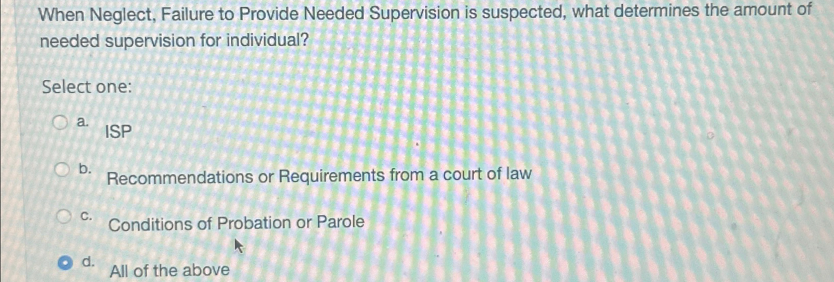 Solved When Neglect, Failure to Provide Needed Supervision | Chegg.com
