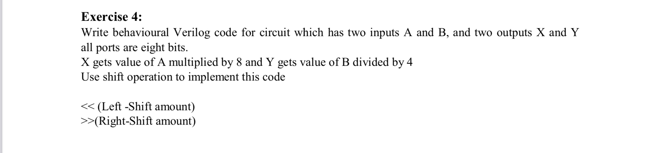 Exercise 4:Write behavioural Verilog code for circuit | Chegg.com Exercise 4:Write behavioural Verilog code for circuit | Chegg.com