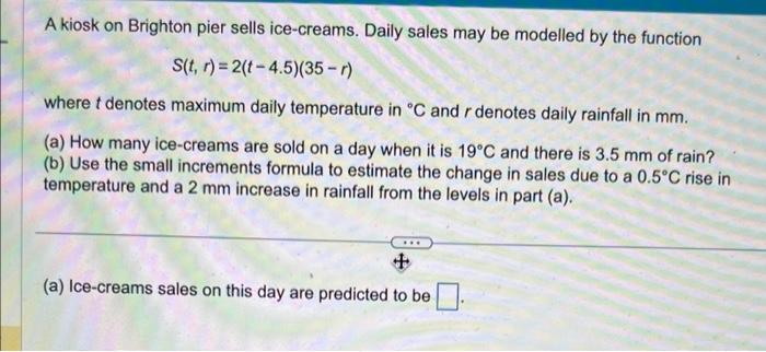 Solved Use the small increments formula to estimate the | Chegg.com