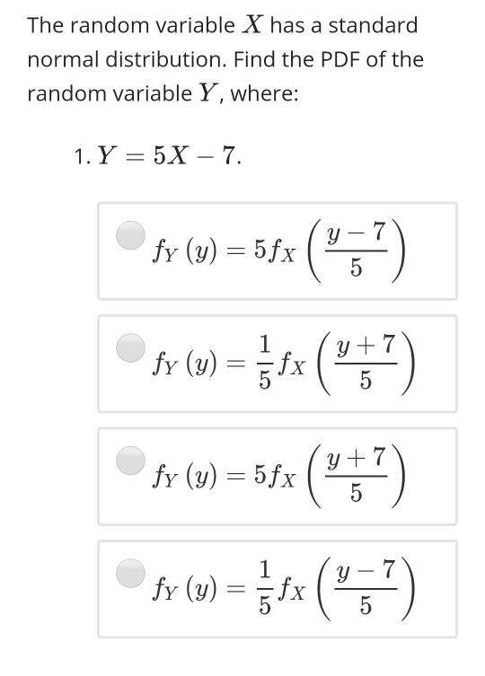 Solved The random variable X has a standard normal | Chegg.com