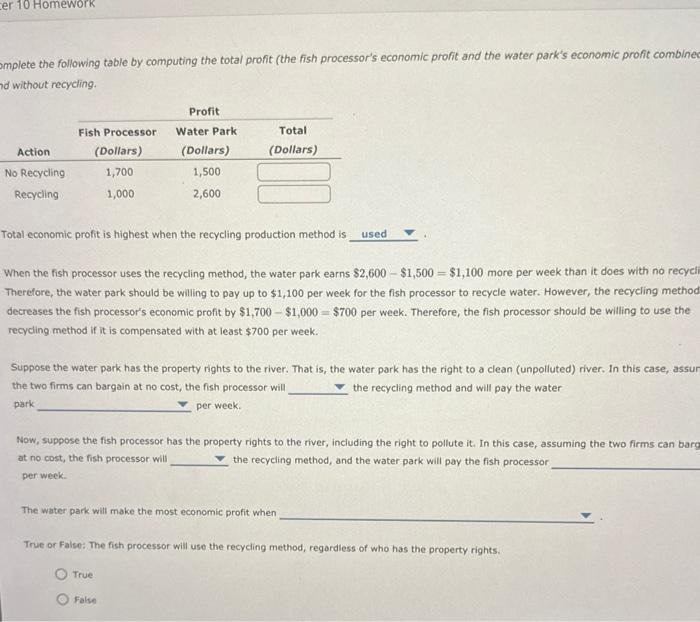 Solved Suppose that the fish processor could use a different | Chegg.com Solved Suppose that the fish processor could use a different | Chegg.com